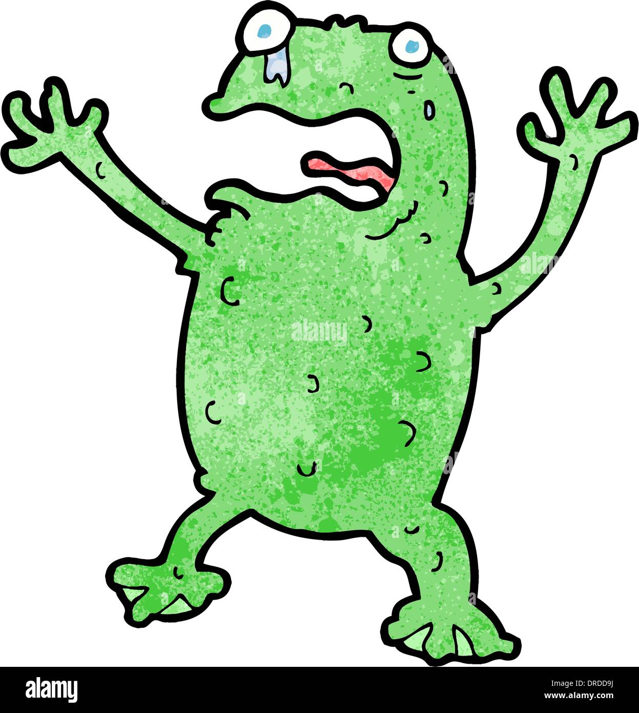cartoon frightened frog Stock Vector Image & Art - Alamy