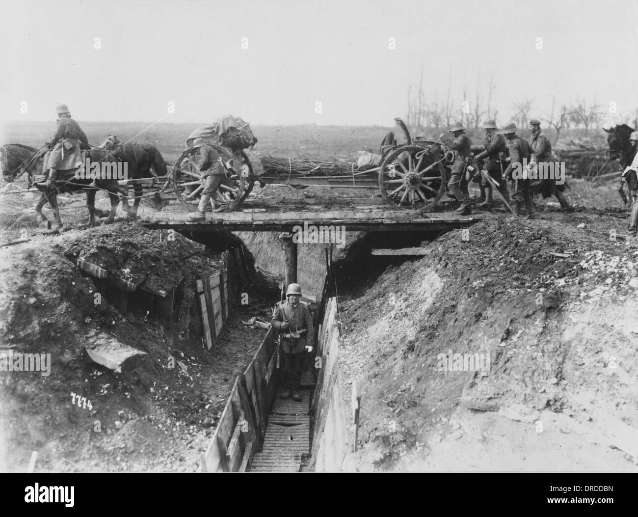 German artillery WWI Stock Photo - Alamy