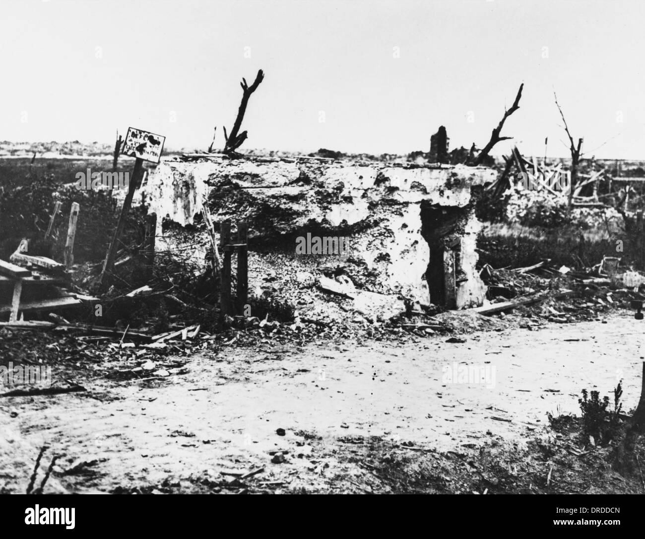 German pillbox WWI Stock Photo - Alamy