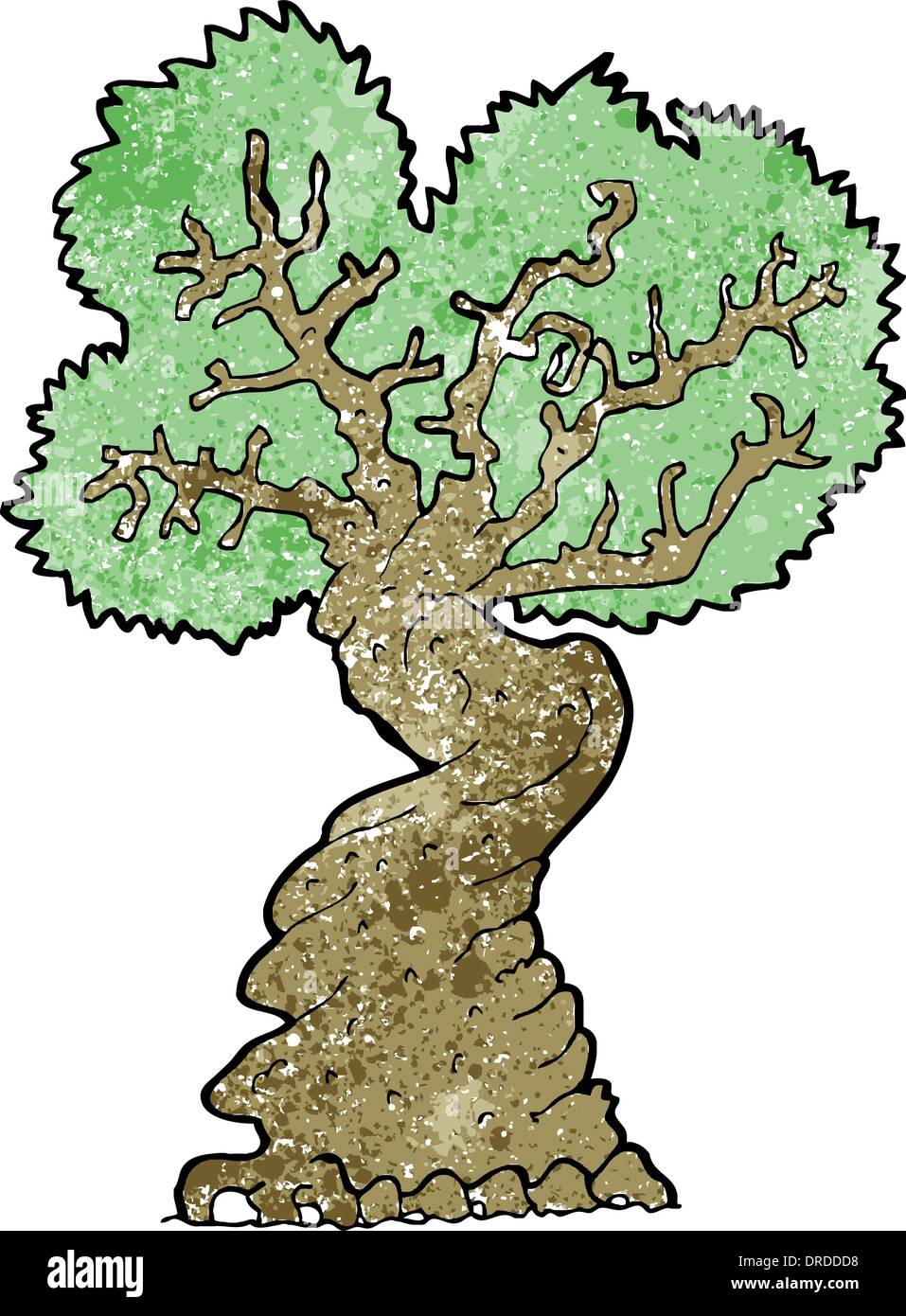 cartoon big old tree Stock Vector Image & Art - Alamy