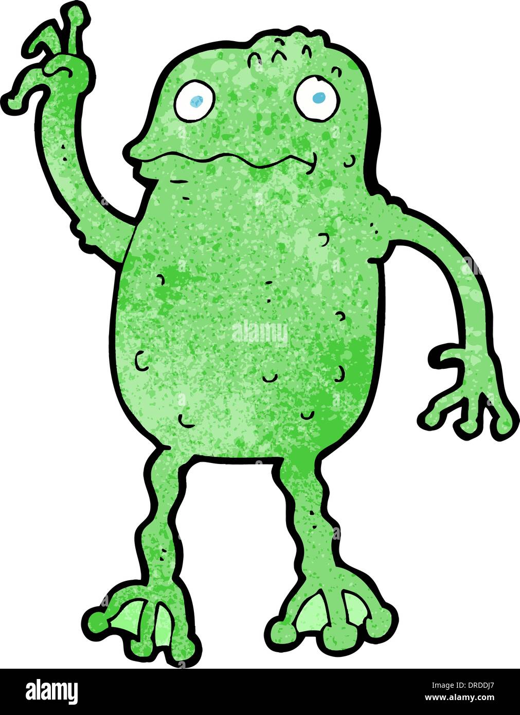 Frog waving illustration Stock Vector Images - Alamy