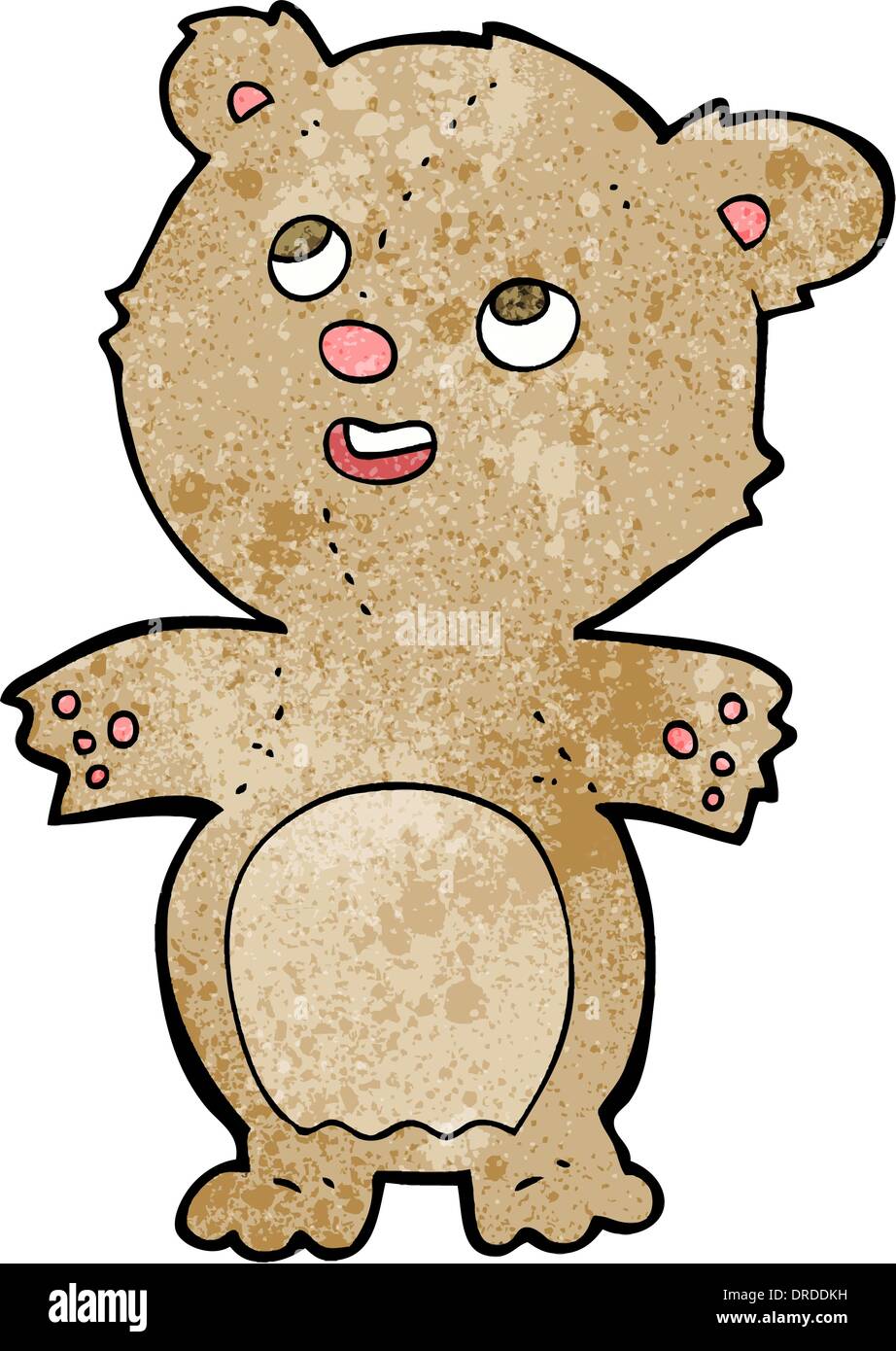 cartoon happy little teddy bear Stock Vector Image & Art - Alamy