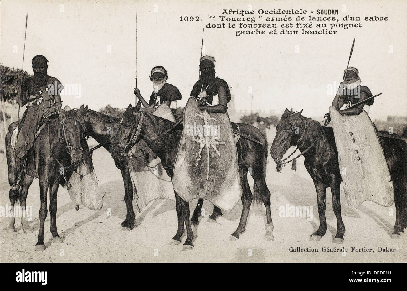 Two warriors with spears and shields hi-res stock photography and ...