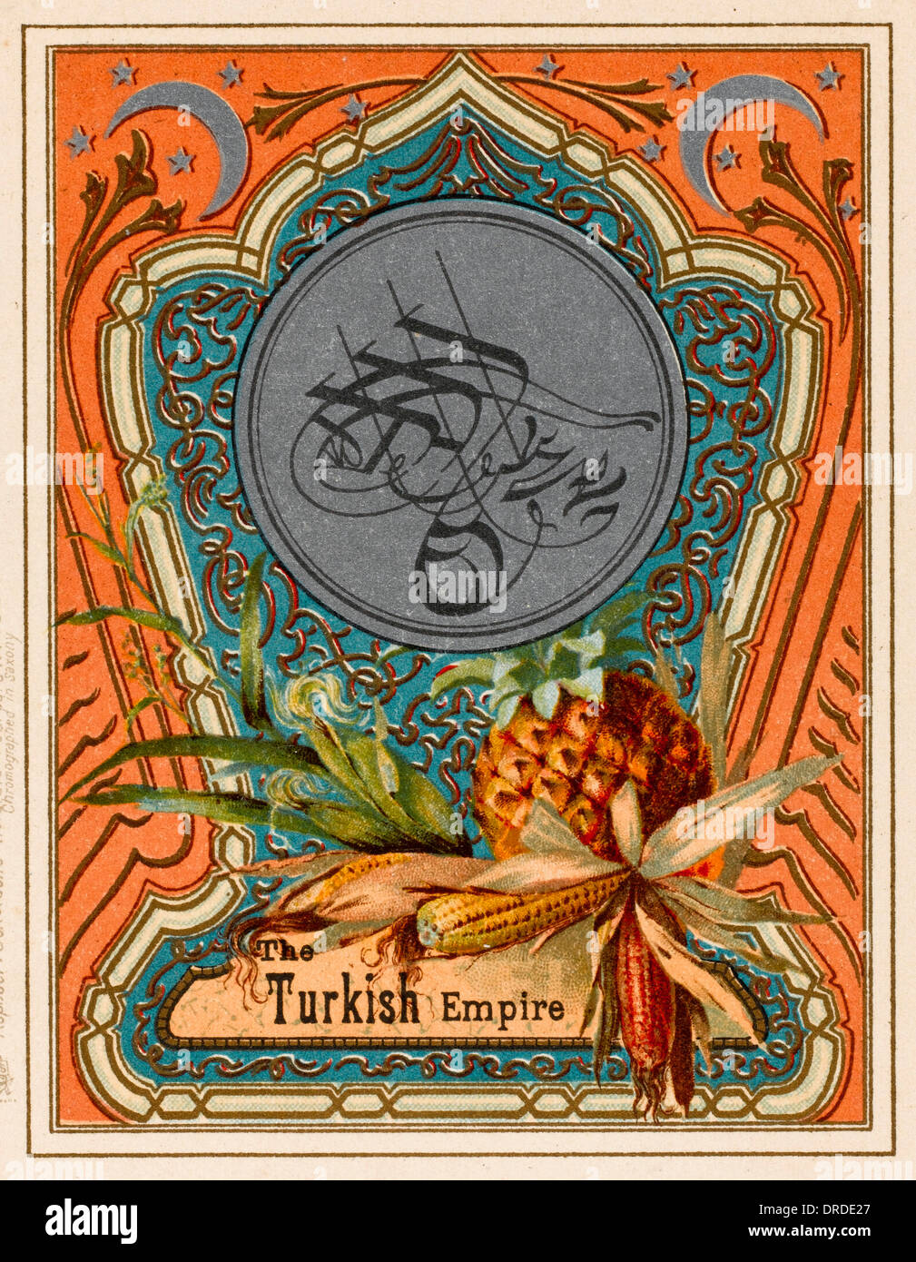 Fantasy Postcard on Turkish Empire Stock Photo - Alamy
