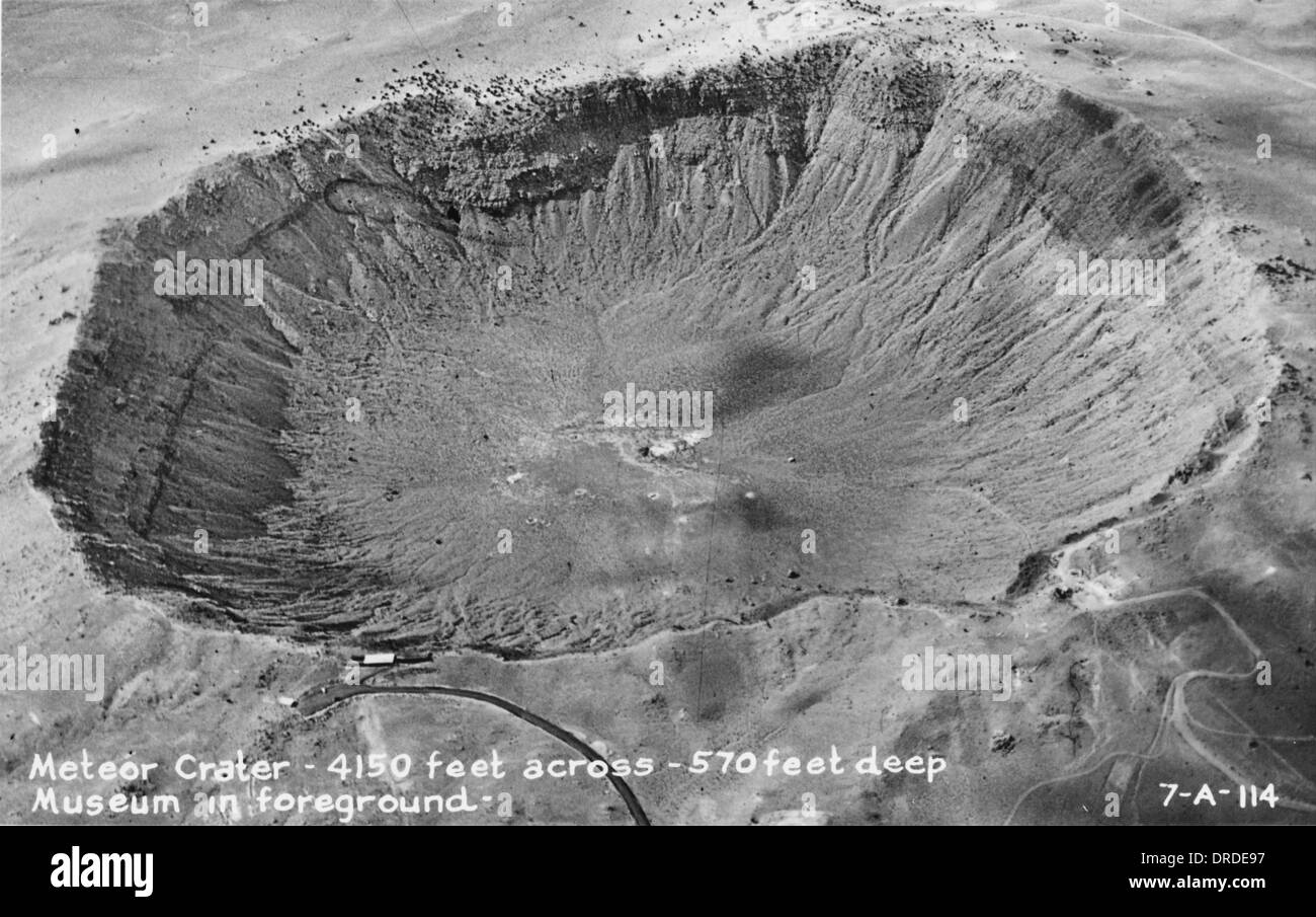 Meteorite crater arizona Black and White Stock Photos & Images - Alamy