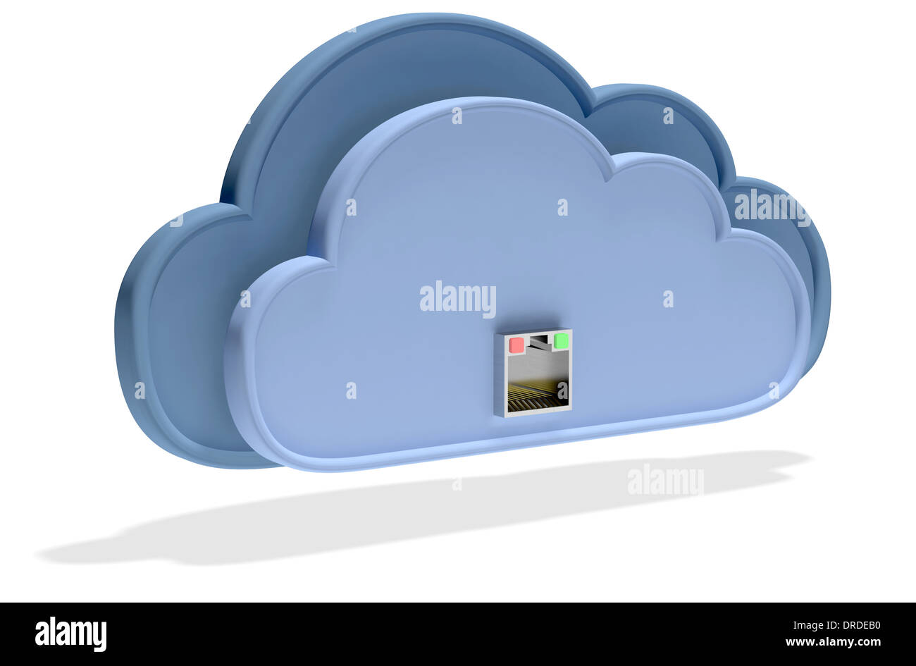 Cloud computing concept with network socket Stock Photo - Alamy