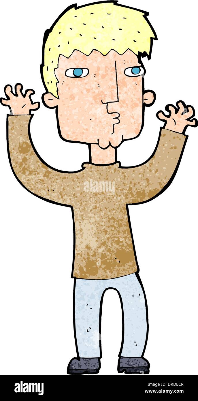 cartoon anxious man Stock Vector Image & Art - Alamy