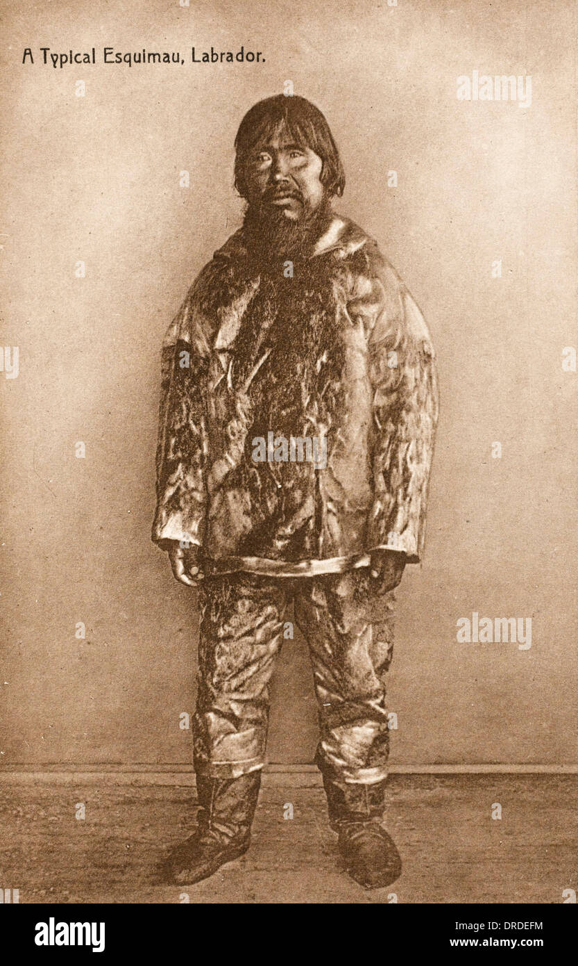 Eskimo man - Labrador, Canada Stock Photo - Alamy