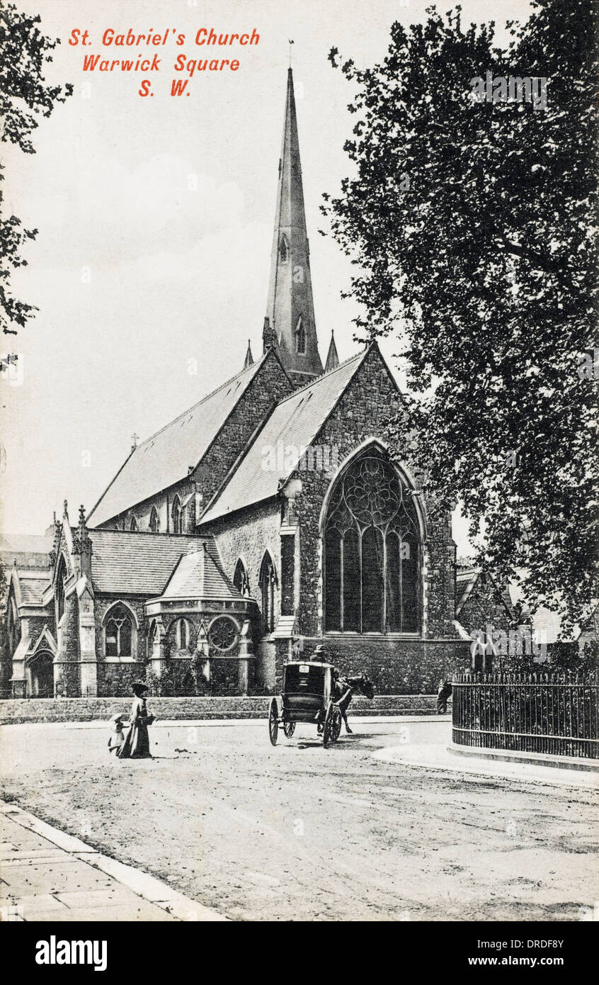 St Gabriel's Church, Warwick Square, Pimlico, London Stock Photo - Alamy