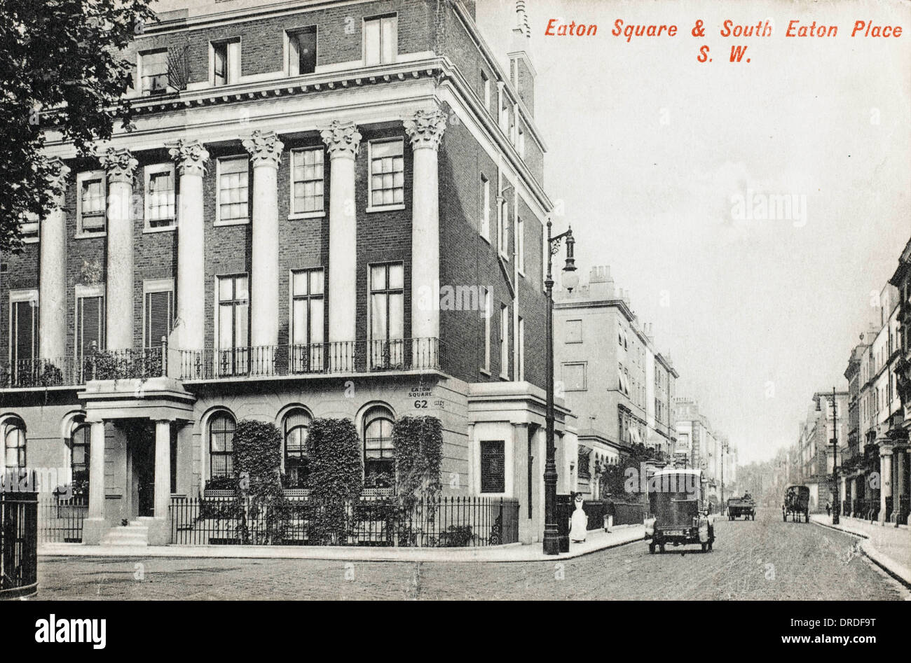 Eaton Square and South Eaton Place, Pimlico Stock Photo - Alamy