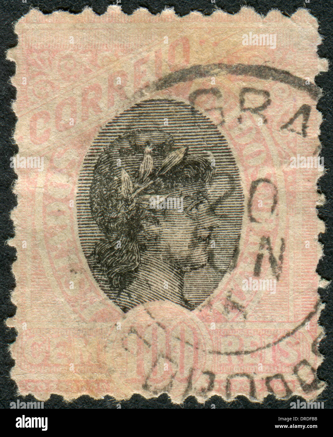 BRAZIL - CIRCA 1894: Postage stamp printed in Brazil, shows a Liberty ...