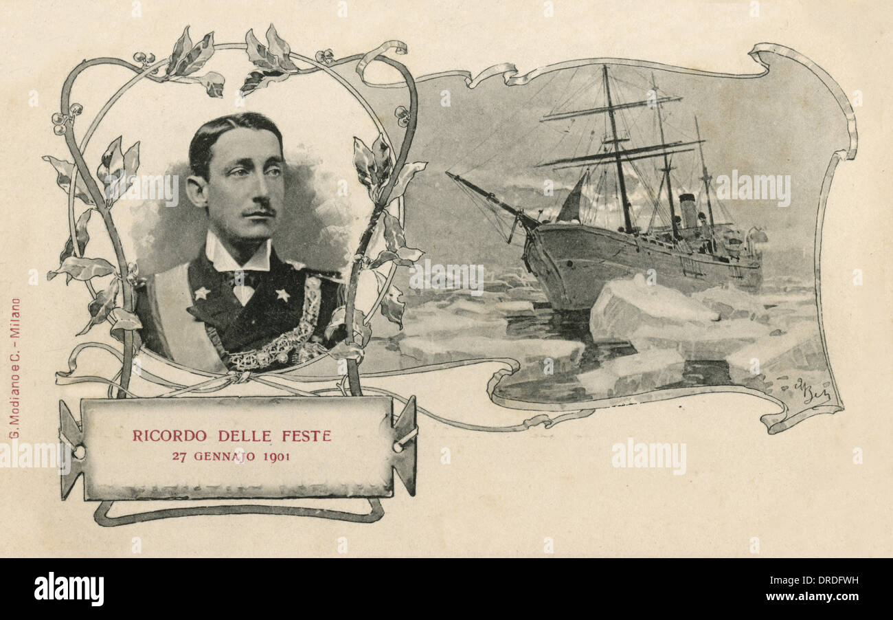 Duke of Abruzzi and Ship 'Stella Polari' Stock Photo - Alamy