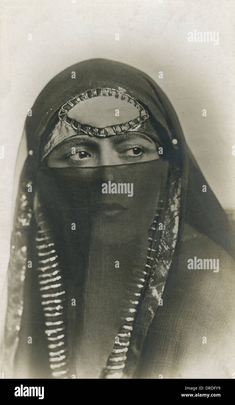 Veiled Egyptian Beauty Stock Photo - Alamy