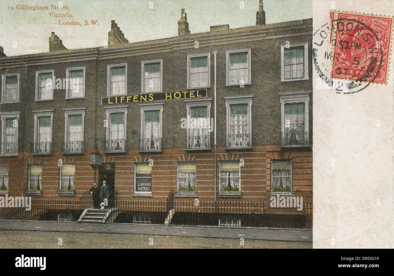 Liffens Hotel, Gillingham Street, London Stock Photo - Alamy