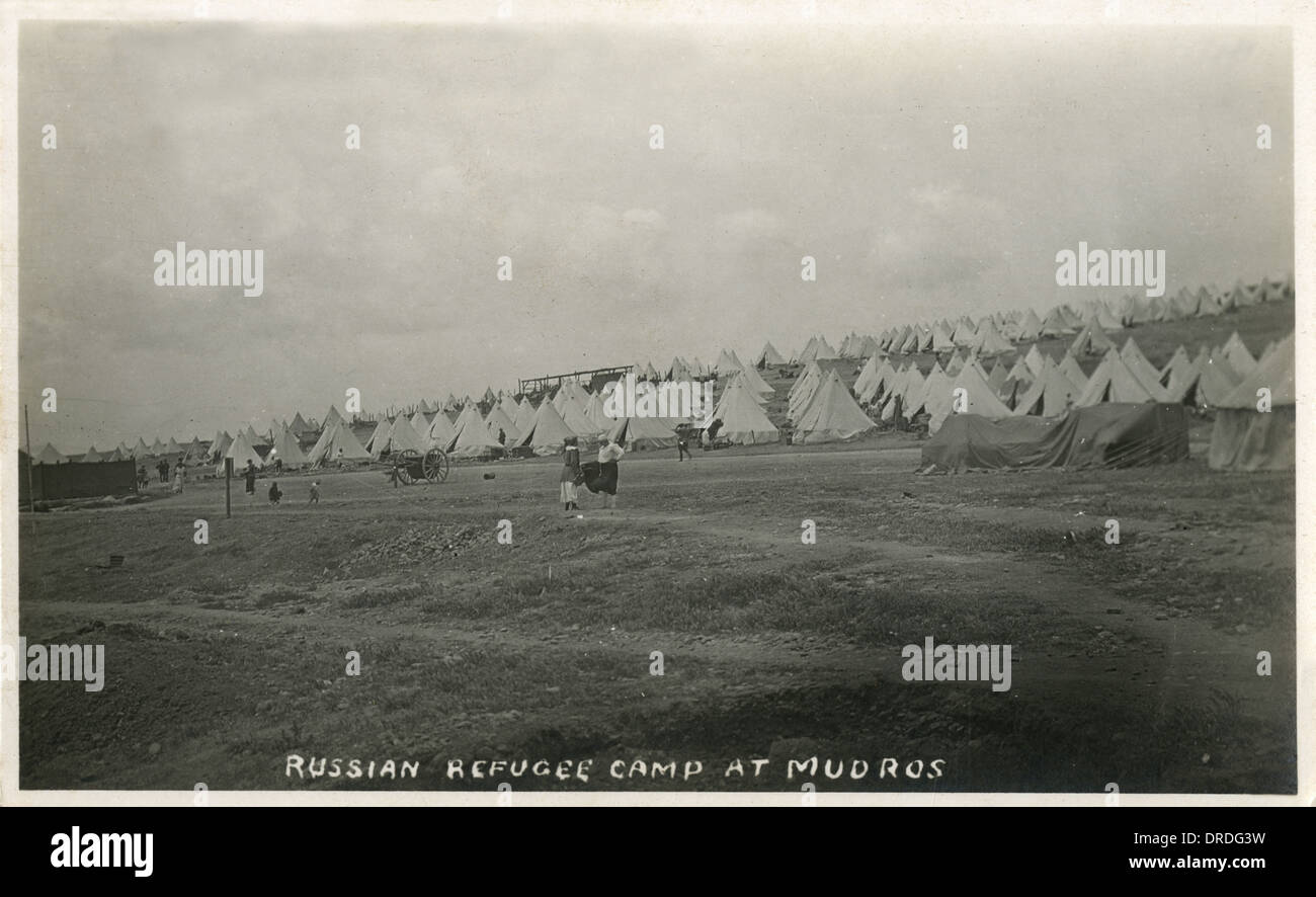 Russian Refugee Camp at Mudros, Greece Stock Photo - Alamy