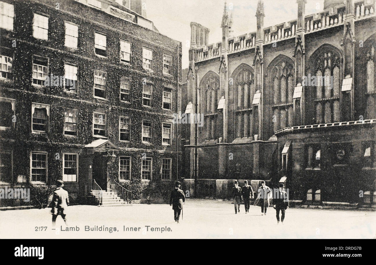 Lamb Buildings, Inner Temple, London Stock Photo - Alamy
