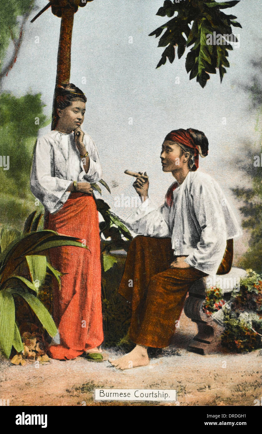 Burma (Myanmar) - Traditional Costume (2/4 Stock Photo - Alamy