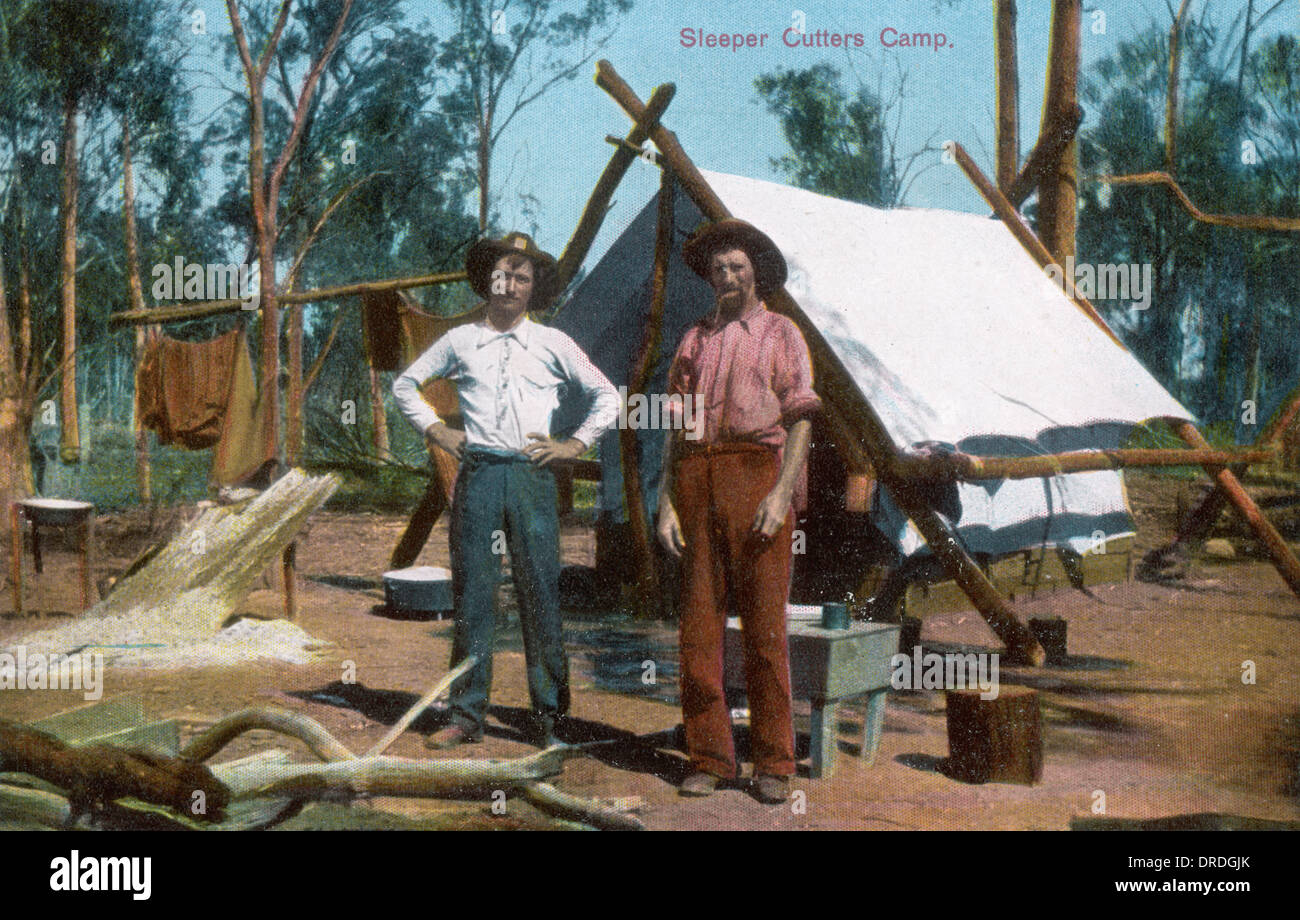 Sleeper Cutters Camp Stock Photo - Alamy