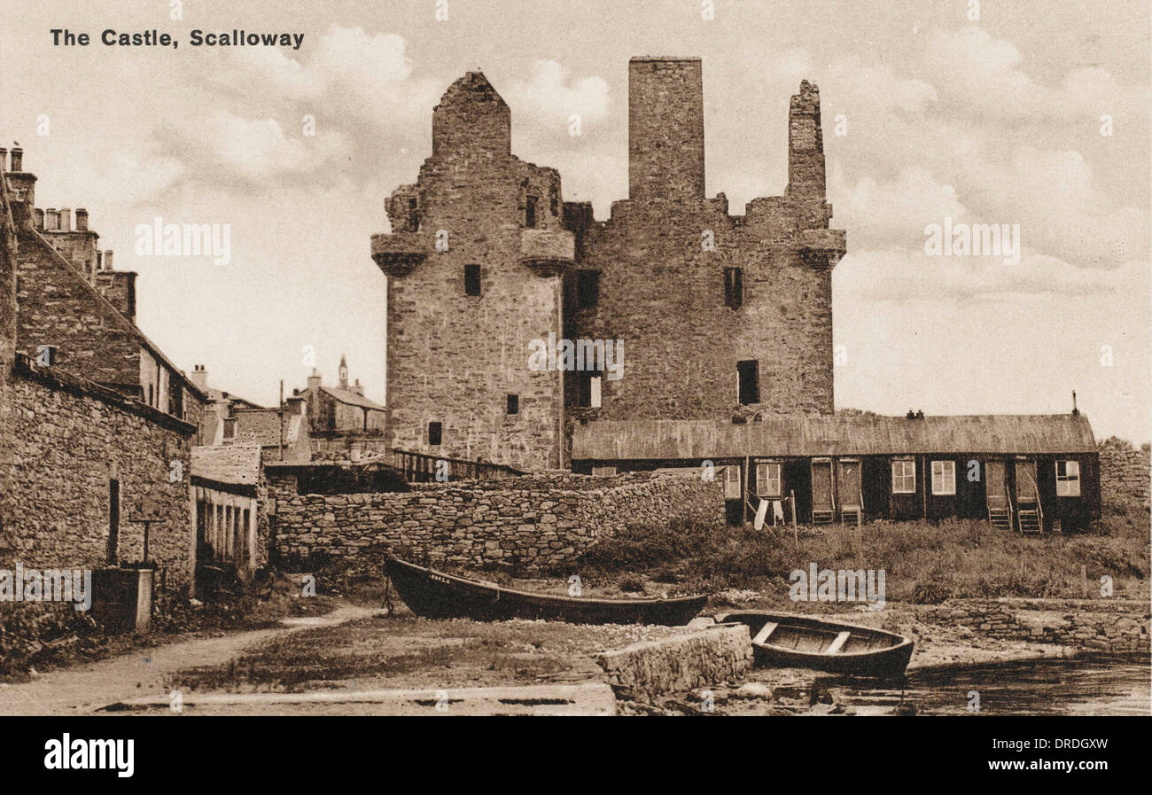 Scotland, Shetland Isles - Castle at Scalloway Stock Photo - Alamy