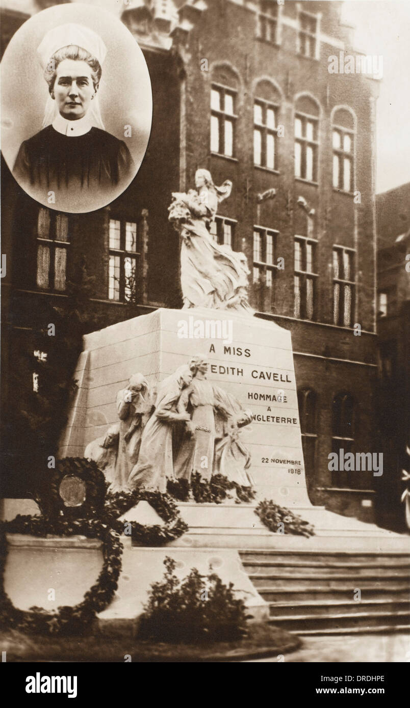 Monument to edith cavell hi-res stock photography and images - Alamy