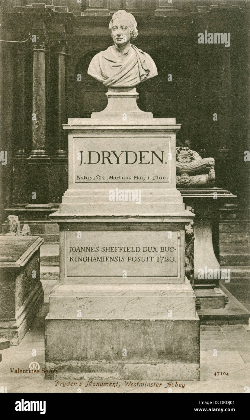 John dryden statue hi-res stock photography and images - Alamy