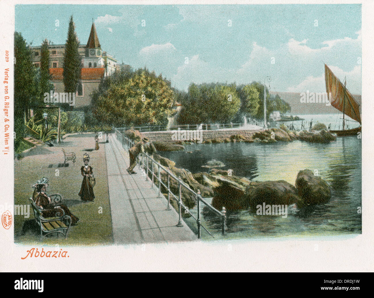 Croatia - Opatija (Abbazia Stock Photo - Alamy