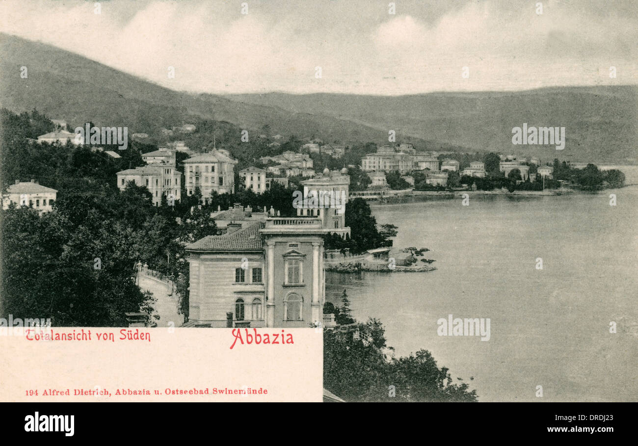 Croatia - Opatija (Abbazia) - View from the south Stock Photo - Alamy