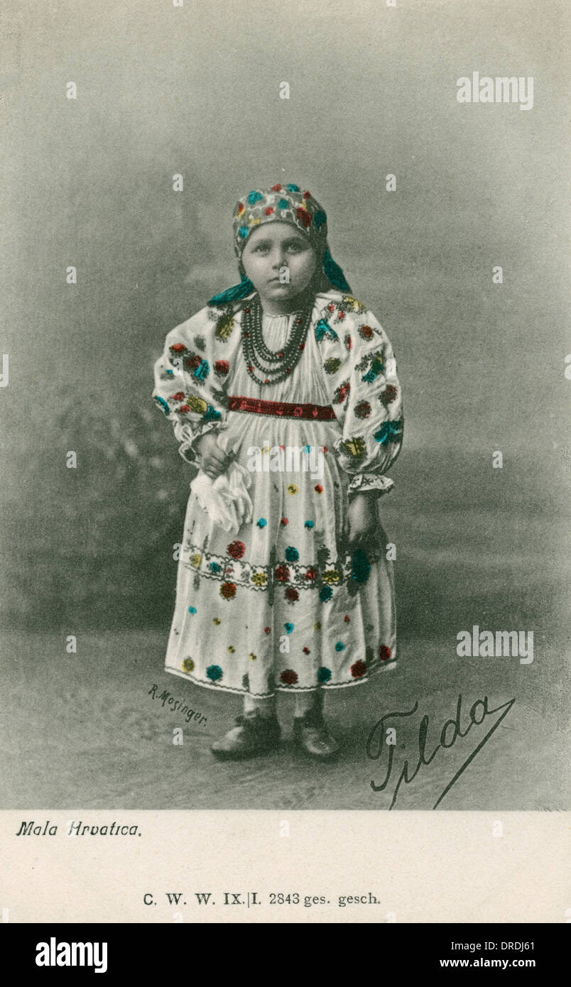 Croatia - National Folk Costume Stock Photo - Alamy