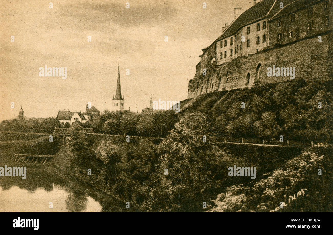 Estonia - Tallinn (Reval) - St Olai Church Stock Photo - Alamy