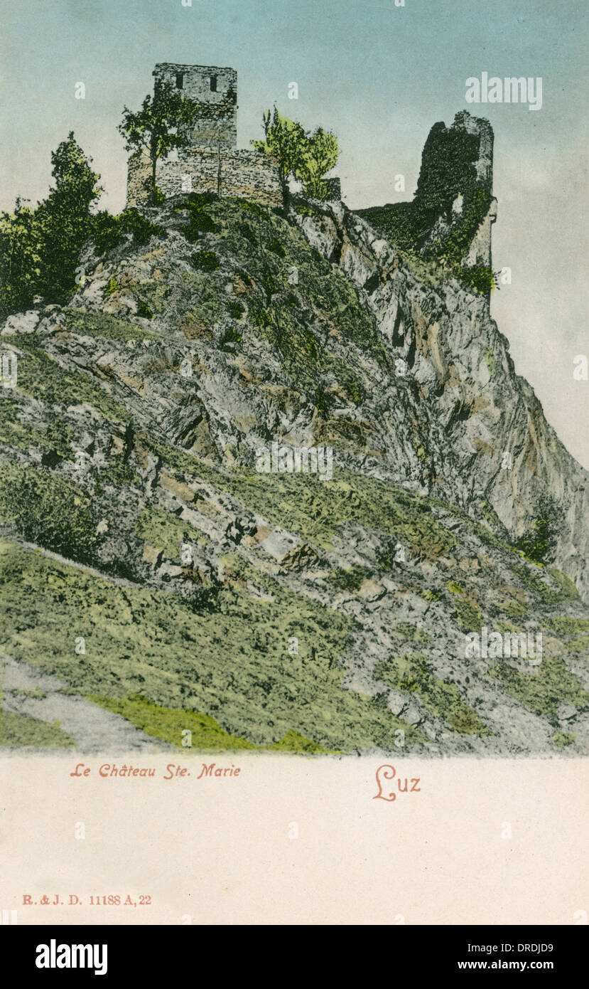 Luz Valley, France - The Castle of St Marie Stock Photo - Alamy