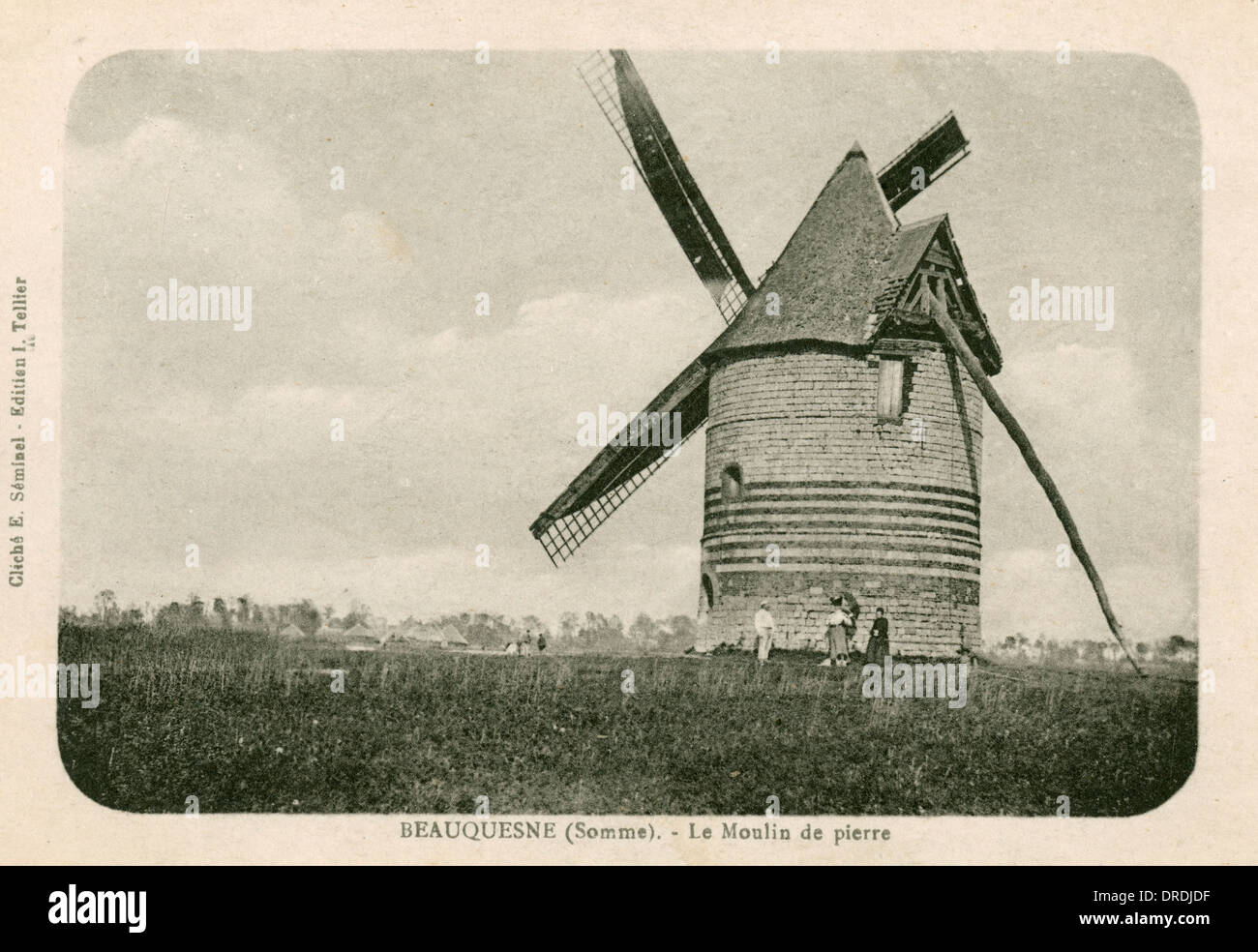 Windmill at Beauquesne Stock Photo - Alamy