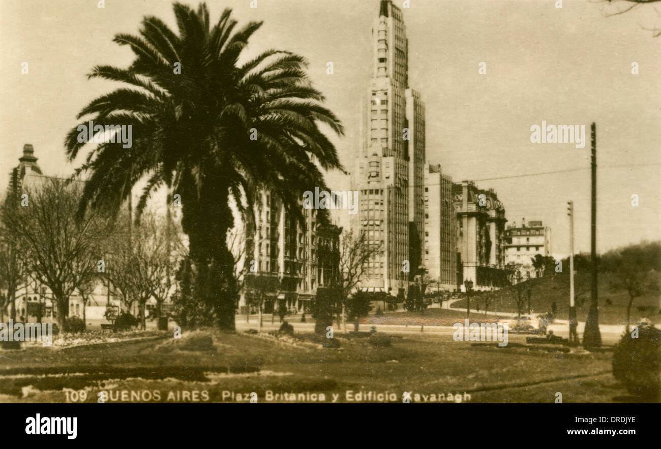 Buenos Aires - British Plaza and Kavanagh Building Stock Photo - Alamy