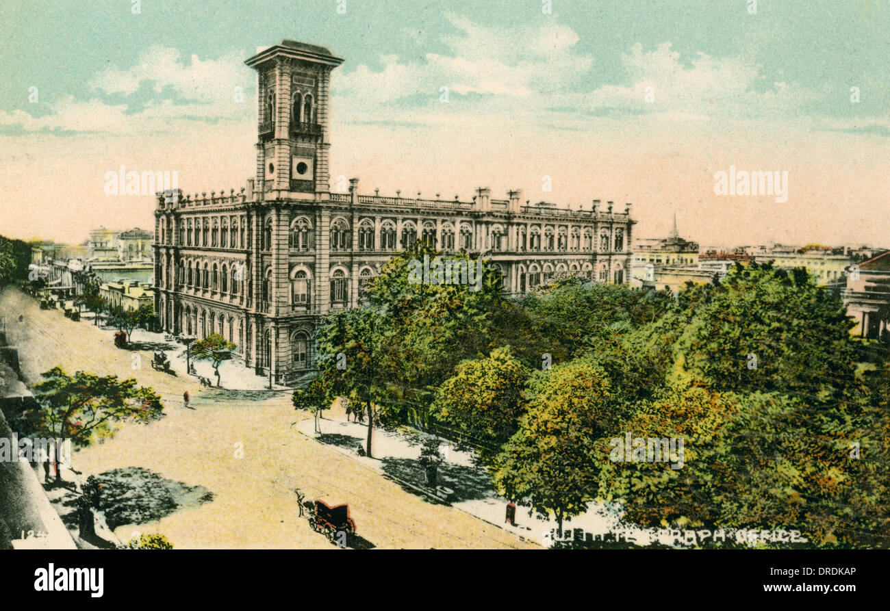 Calcutta, India - Telegraph Office Stock Photo - Alamy