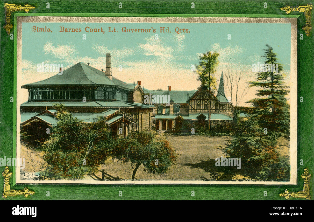 Shimla, India - Barnes Court Stock Photo - Alamy