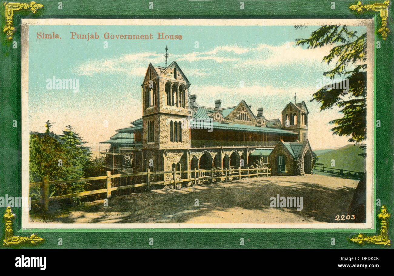 Shimla, India - Punjab Government House Stock Photo - Alamy