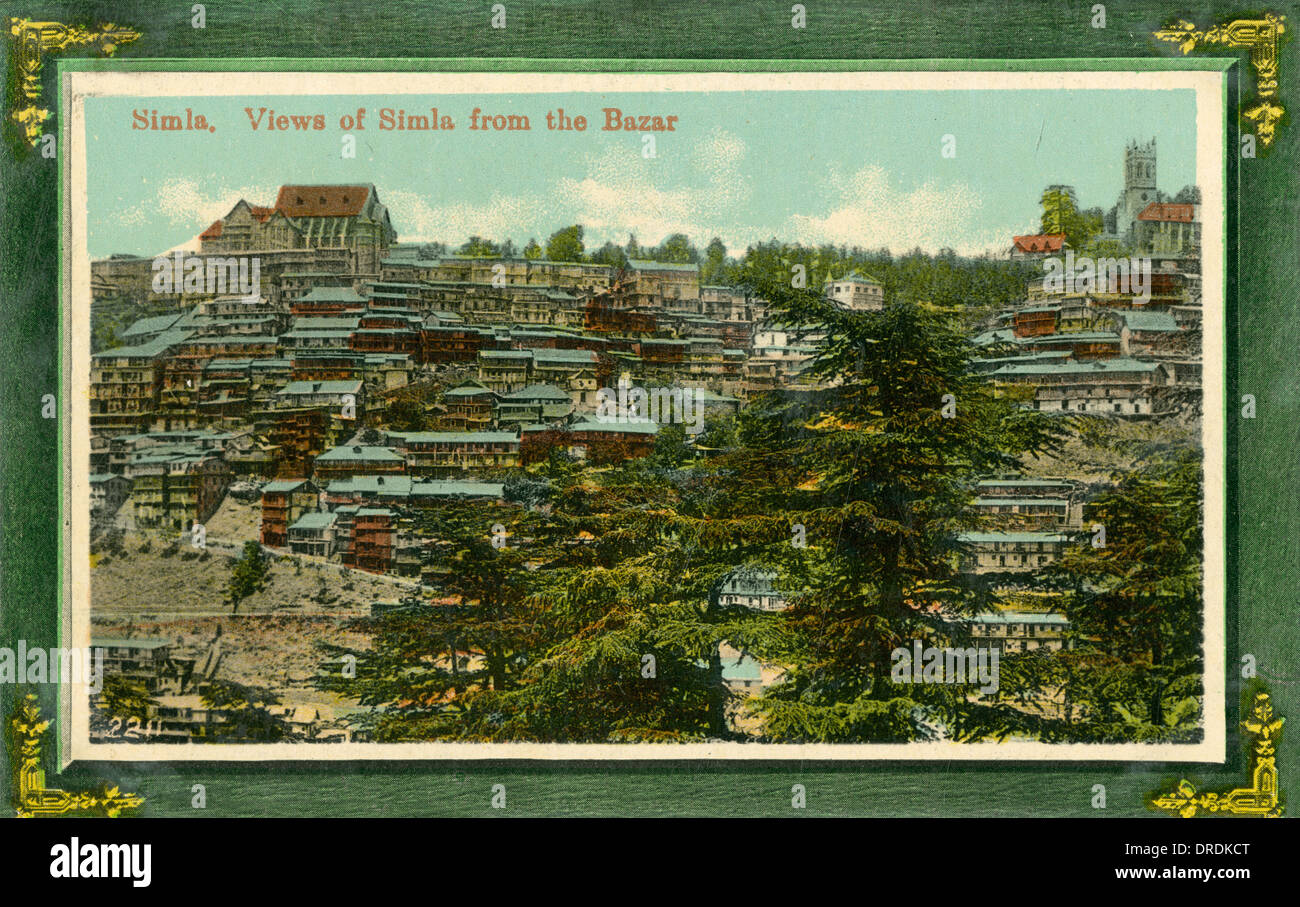 Shimla simla bazaar india hi-res stock photography and images - Alamy