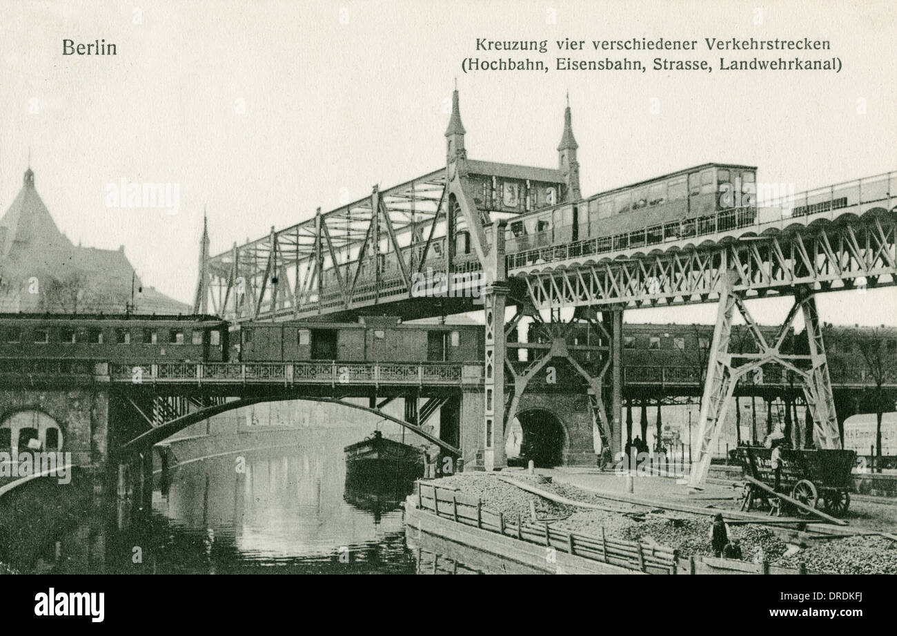 Three levels of Transportation - Berlin, Germany Stock Photo - Alamy