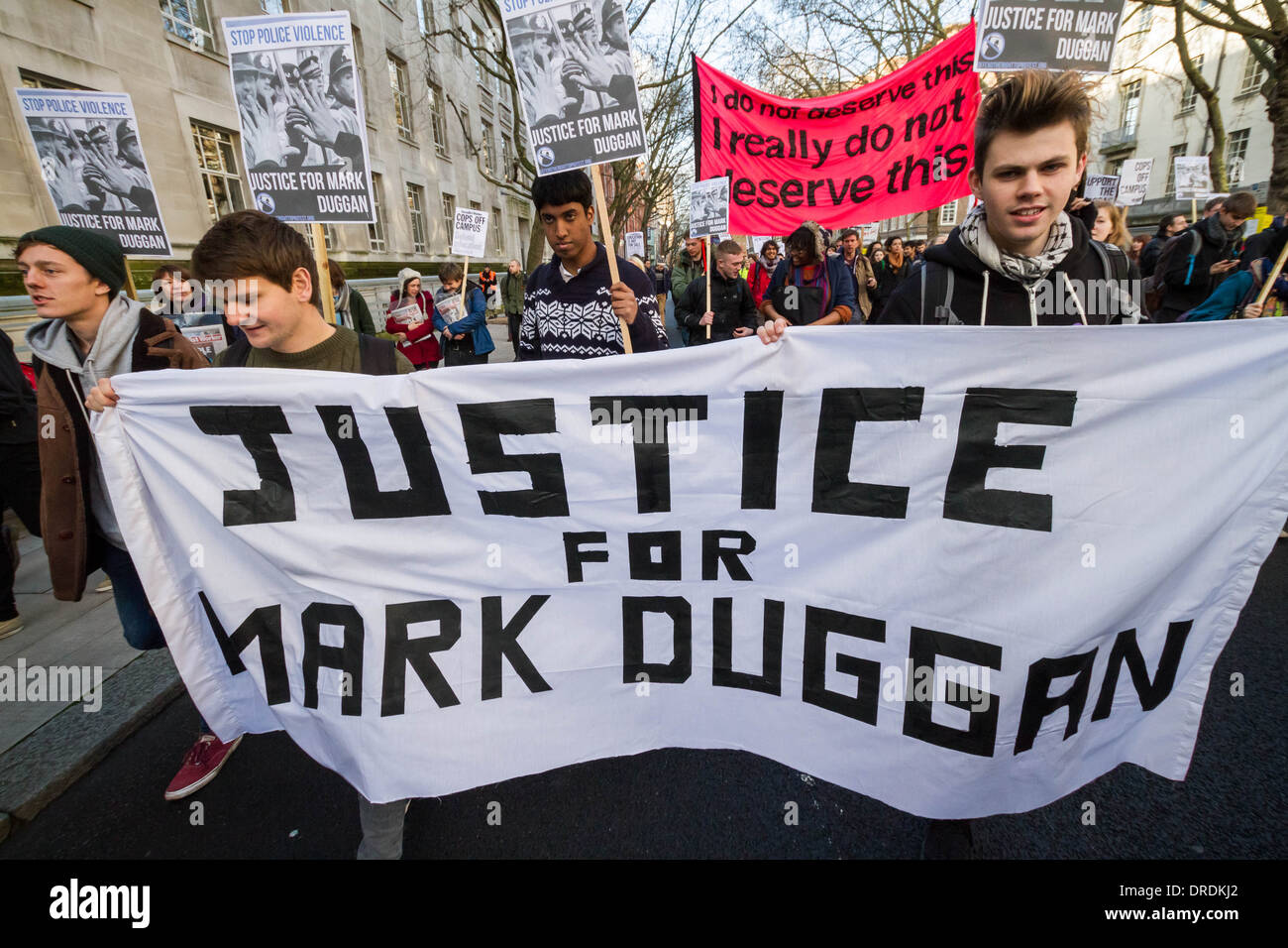 Anarchist activists joined students protesting march through London to ...
