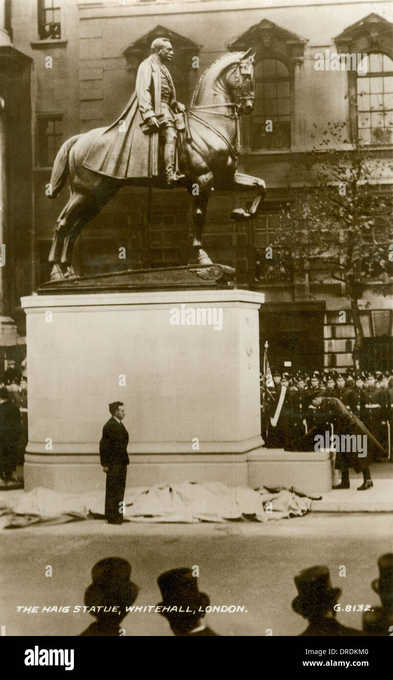 Unveiling of the Haig Memorial Statue, Whitehall Stock Photo - Alamy