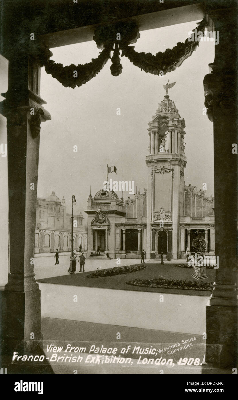 View from the Palace of Music - Franco-British Exhibition Stock Photo ...