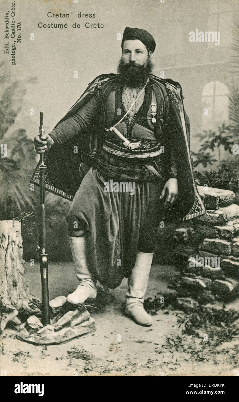 Greece, Crete - Traditional Costume Stock Photo - Alamy