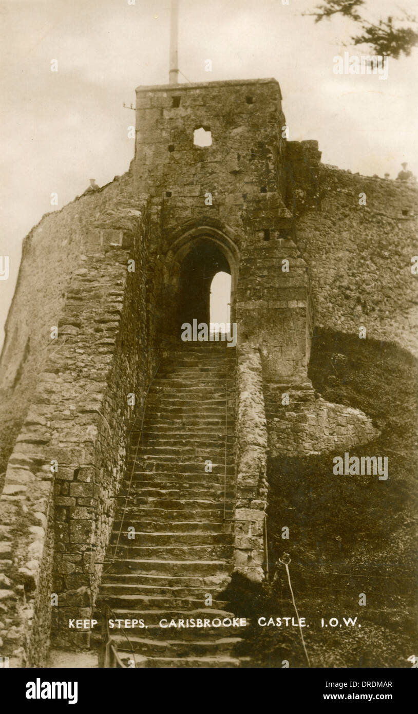 Carisbrooke castle steps hi-res stock photography and images - Alamy
