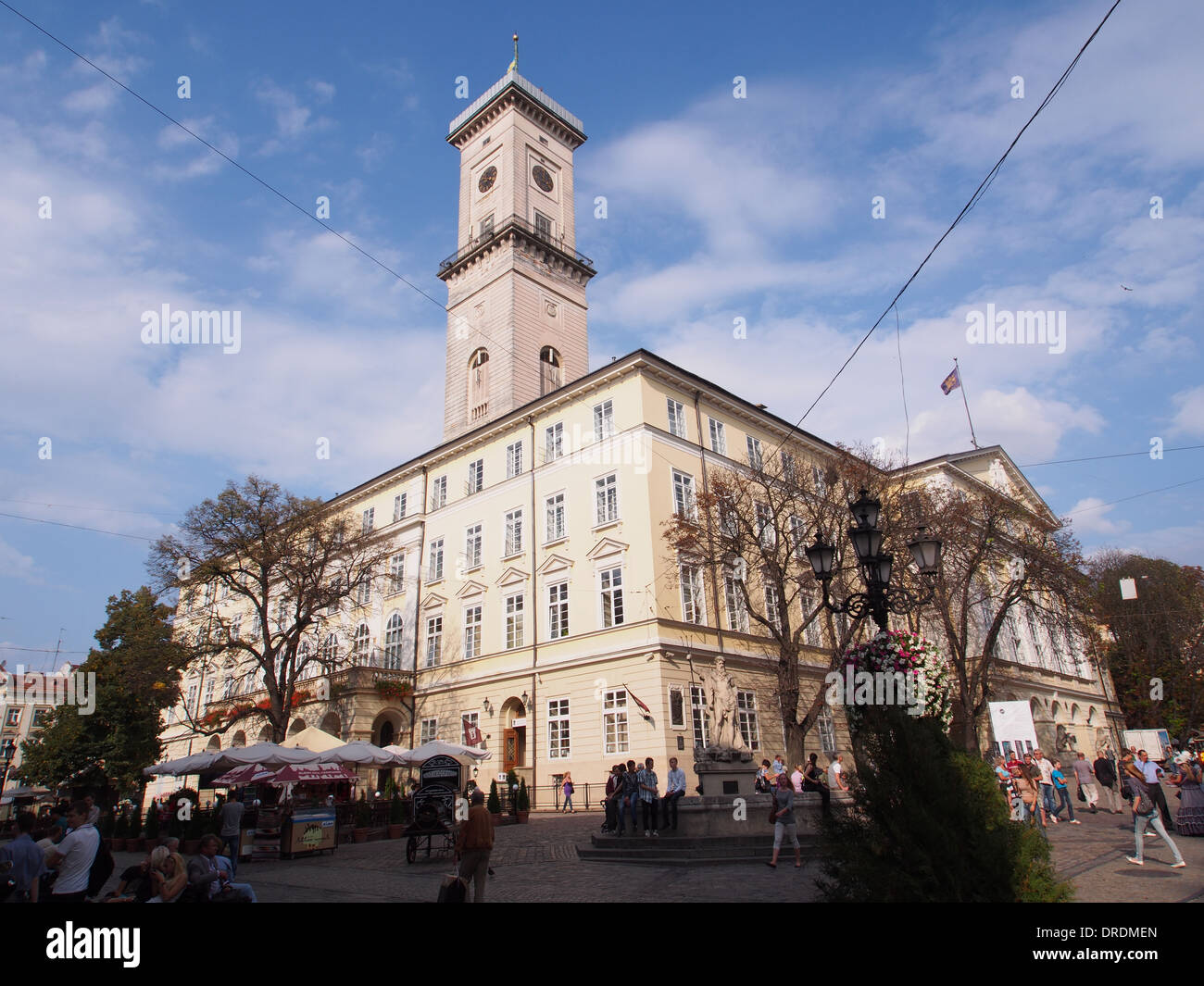 The Town Hall at the Market Square in Lviv, Ukraine Stock Photo - Alamy