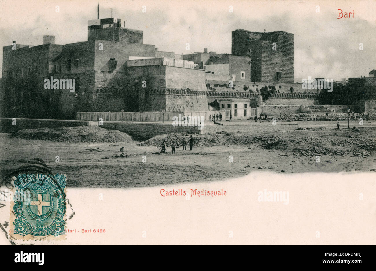 Italy - Bari - Medieval Castle Stock Photo - Alamy