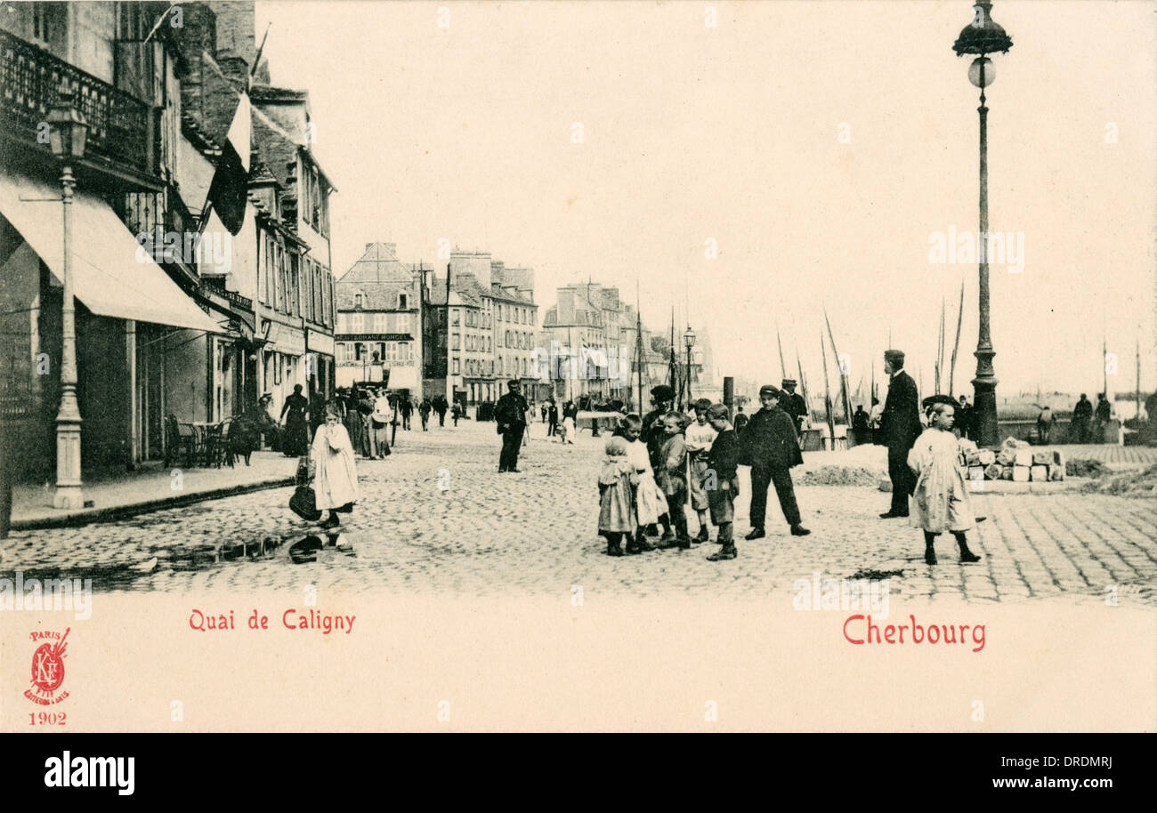 France - Cherbourg - Quai de Caligny Stock Photo - Alamy