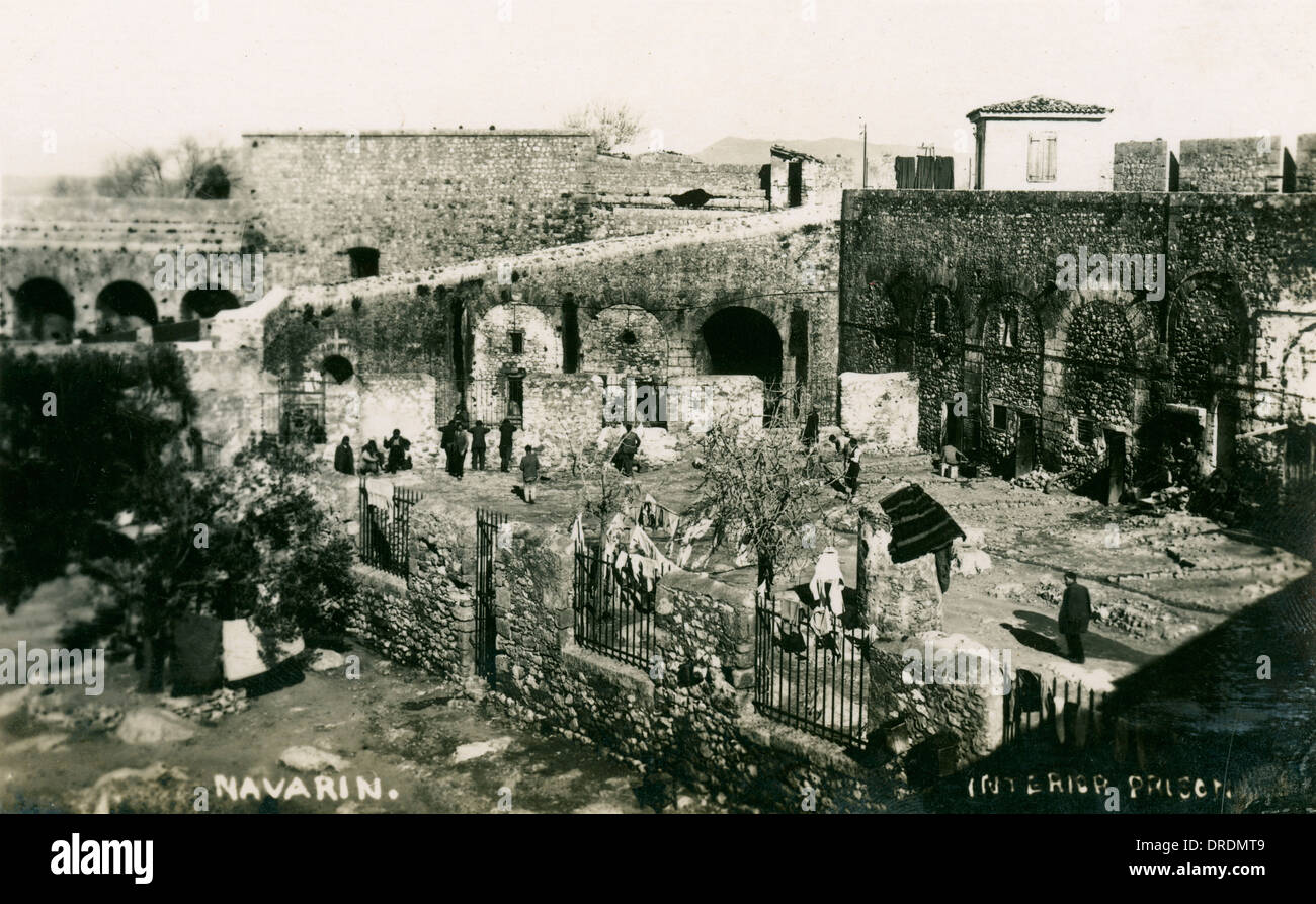 Fortress prison at Pylos, Greece Stock Photo - Alamy