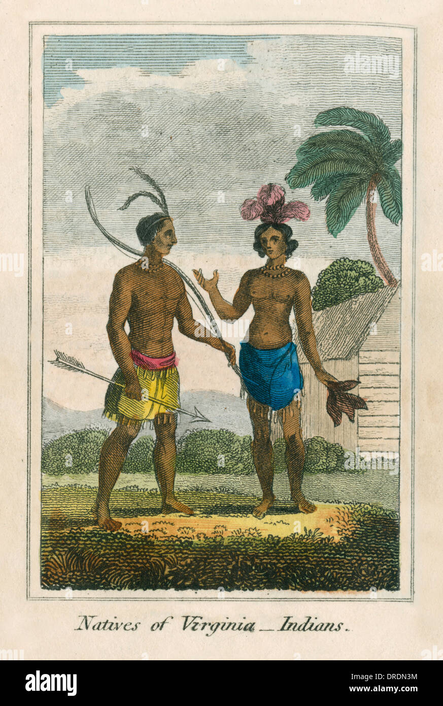 Indian Natives of Virginia Stock Photo - Alamy