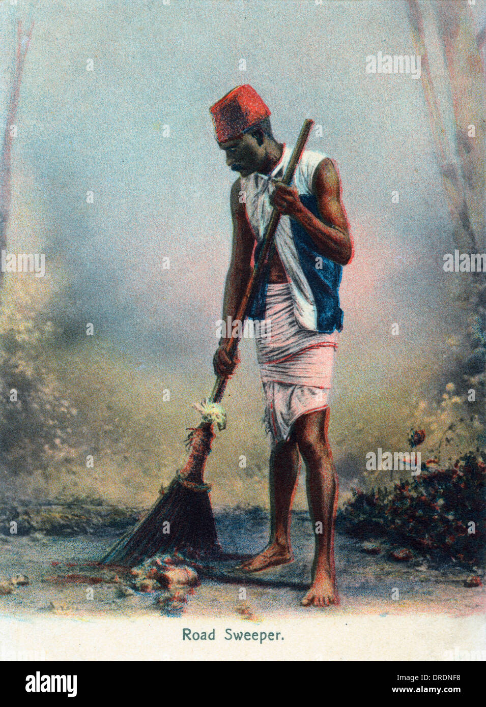 Indian road sweeper hi-res stock photography and images - Alamy