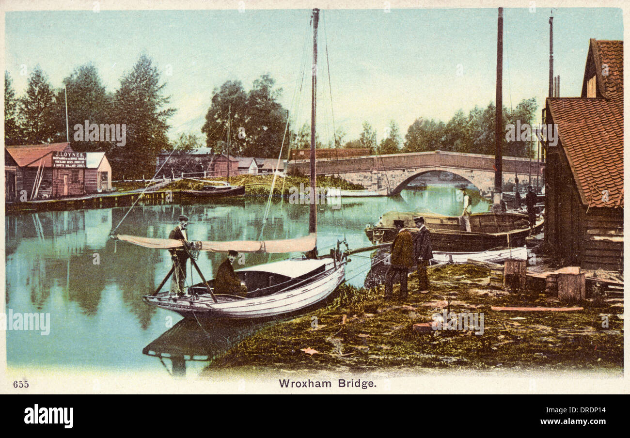 Wroxham Bridge, Norfolk Broads Stock Photo - Alamy
