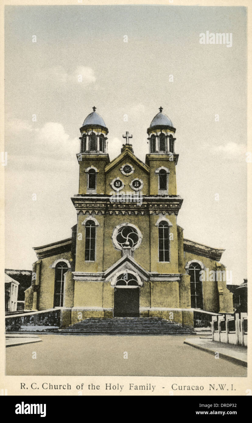 RC Church of the Holy Family, Curacao, West Indies Stock Photo - Alamy